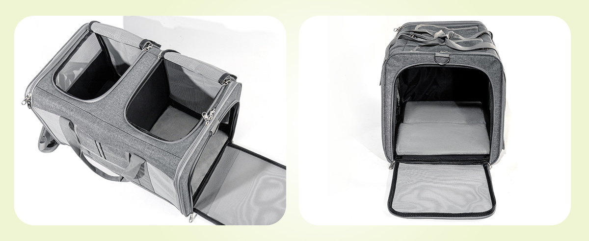 Большая переноска для 2 кошек, размеры 55 x 35 x 35 cm. Переноска для кошек и собак до 38 фунтов ...