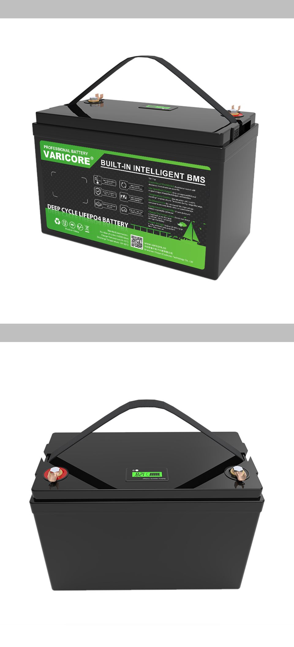 Varicore 12.8V 180Ah LifePo4 (фосфат железа лития) батарея ...