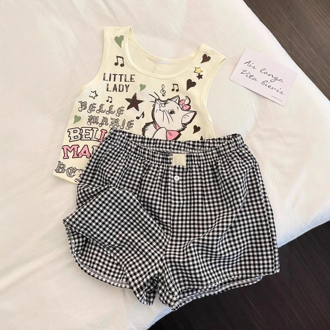 Комплект одежды Женский YIFU HOME Домашний разноцветный, размер 46 Хлопок Китай На любой сезон ...