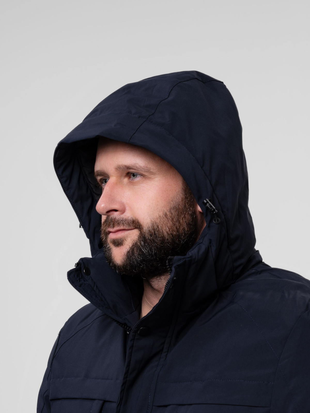 Куртка Мужской BOSECK Капюшон, Карманы темно-лазурный капюшон Полиэфирное волокно, размер 54 ...