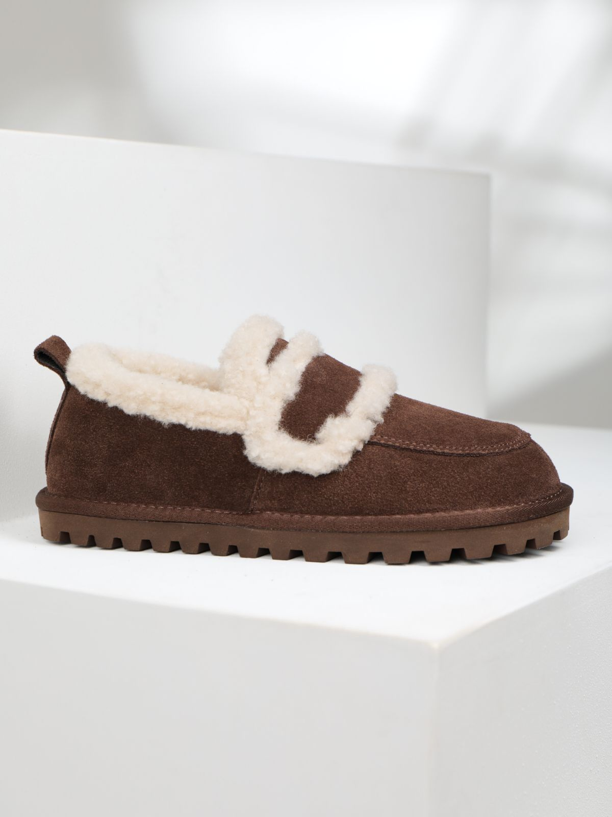 Лоферы Женский Covani коричневый, шоколадный, размер 37 Стандартный низкий (до 4 см) Зима 6 Без ...