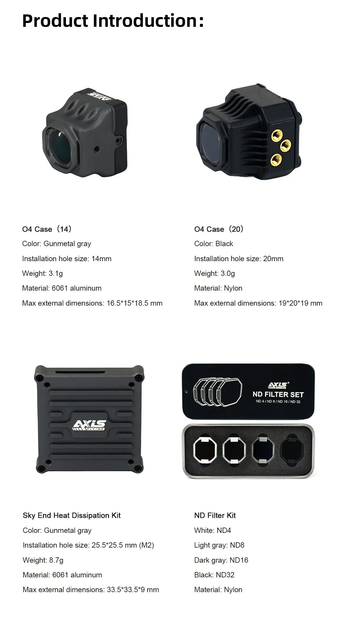 Детали для модификации объектива O4 Lite, алюминиевые детали для отвода тепла купить на OZON по ...