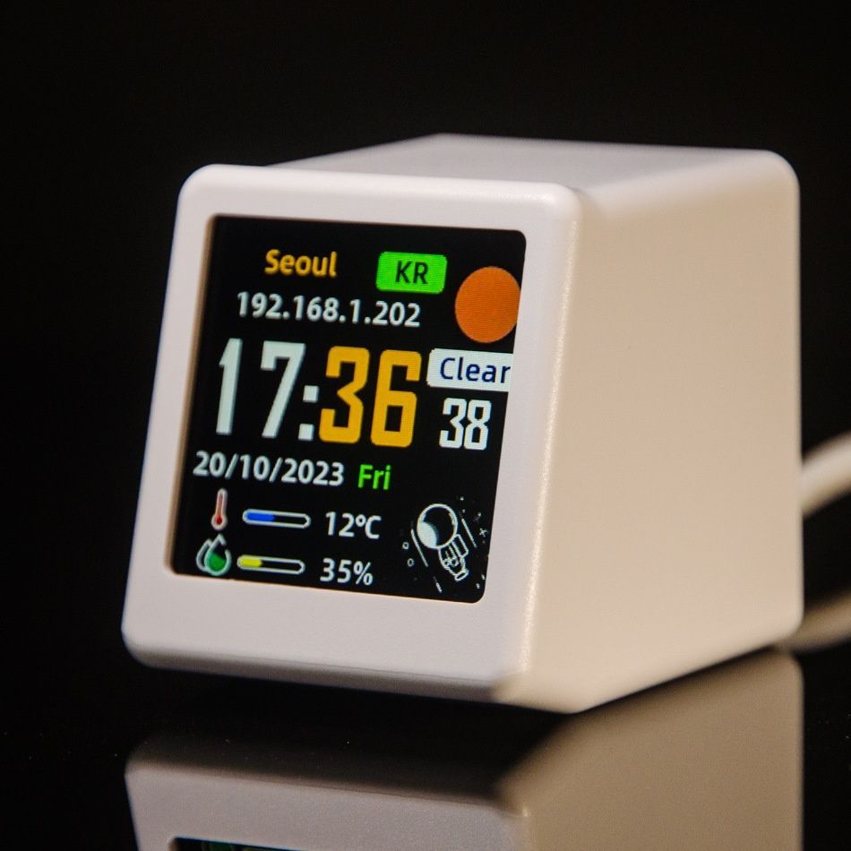 Уникальный подарок GeekMagic Mini WiFi Crystal Cube, голографические ...