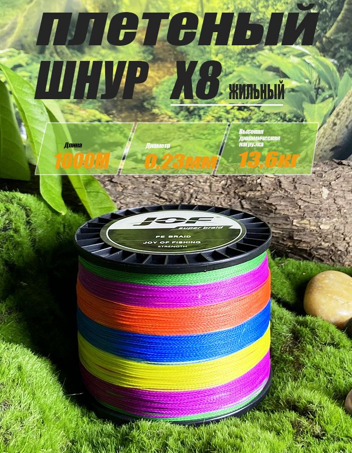 Плетенка для спиннинга / Плетенка для фидера JOF X8 0.23мм. 1000м. 8 ...