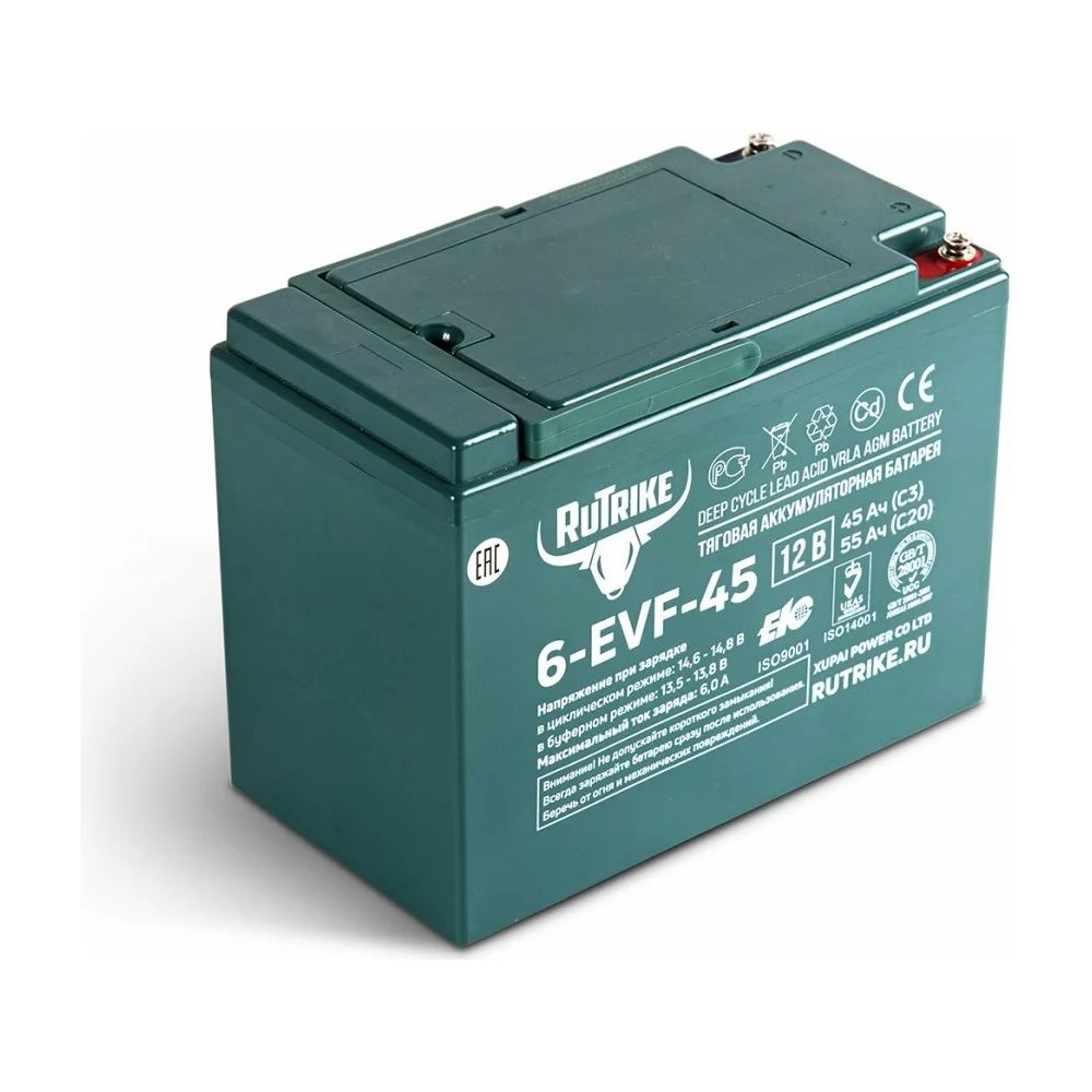 Тяговый гелевый аккумулятор 6-EVF-45 12V45A/H C3 RUTRIKE 021663 купить ...