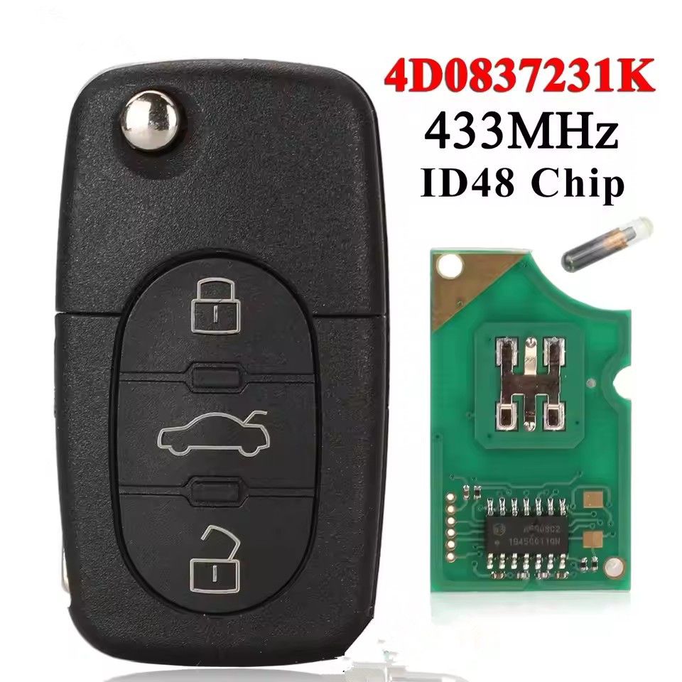 Ключ зажигания, арт. 4D0 837 231 K, 1 шт. купить на OZON по низкой цене ...
