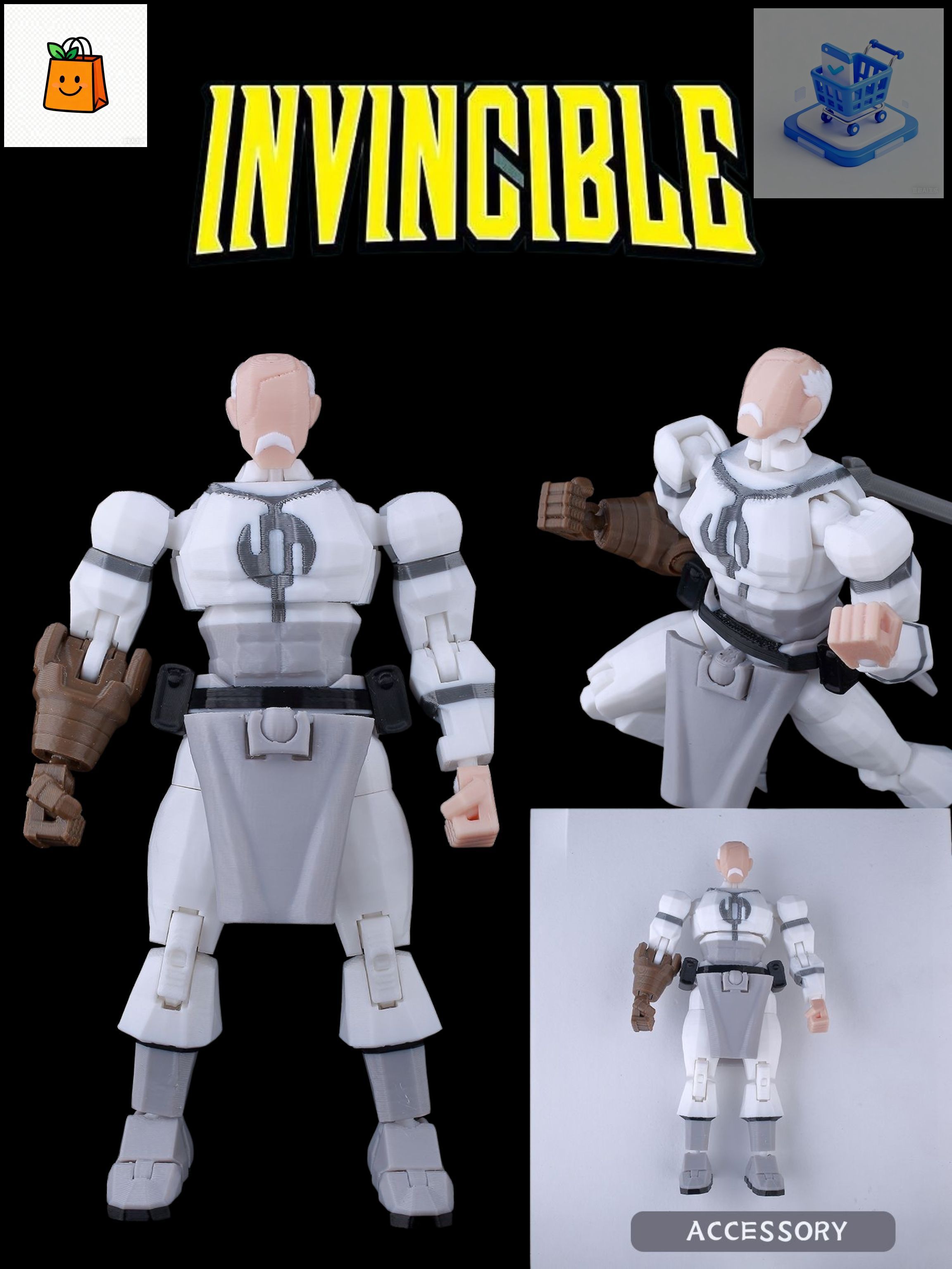 Фигурка Конквест из Неуязвимого ( Invincible- Conquest ), 3D-печатная ...