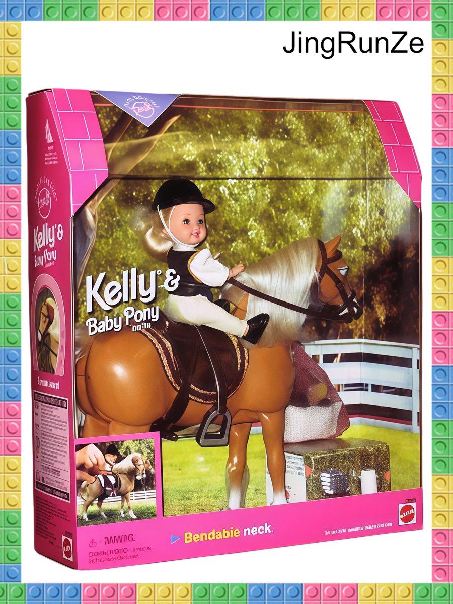 1998 Подарочный набор Barbie Kelly & Baby Pony, 10 см, NRFB ...