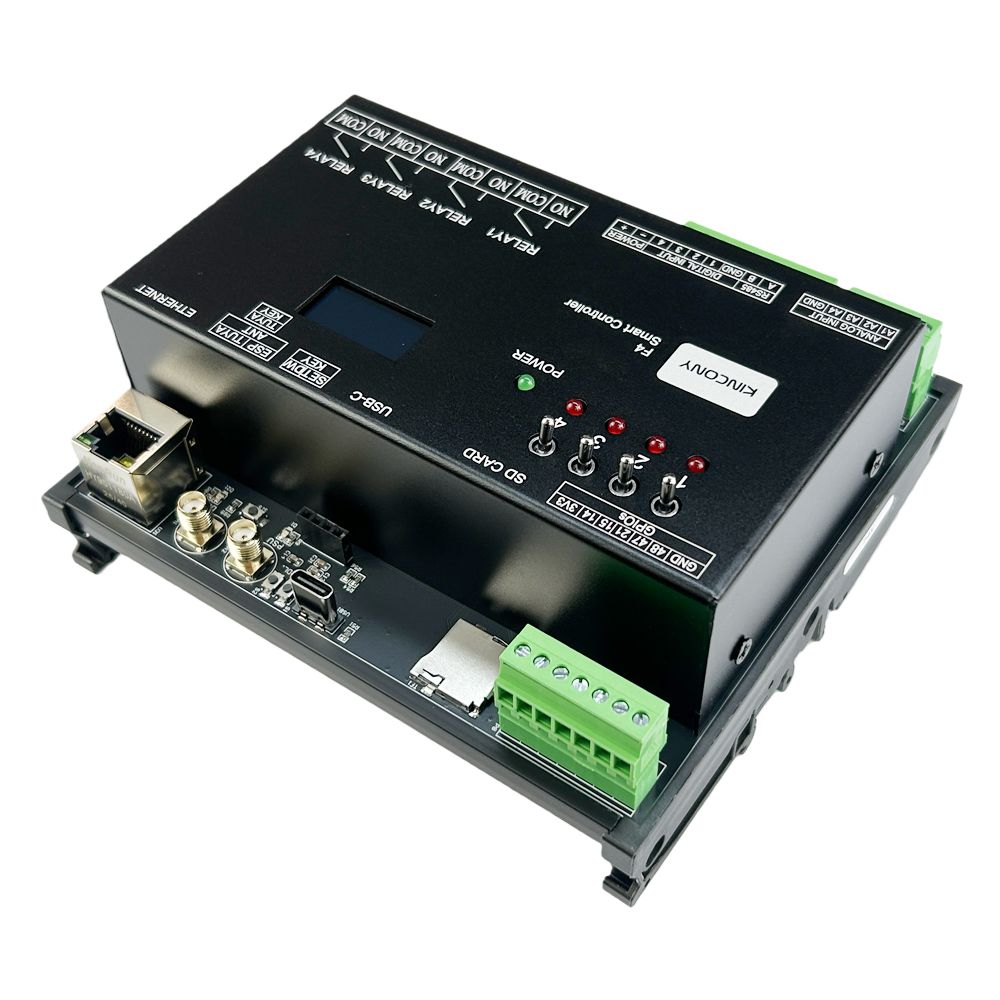 KinCony F4 4CH ESP32-S3 Съемная релейная плата ESPHome для приложения ...