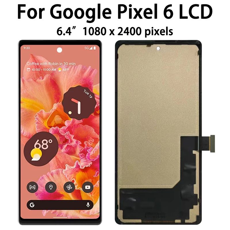 6,4-дюймовый TFT LCD-дисплей для Google Pixel 6, GB7N6, G9S9B16, G9S9B ...