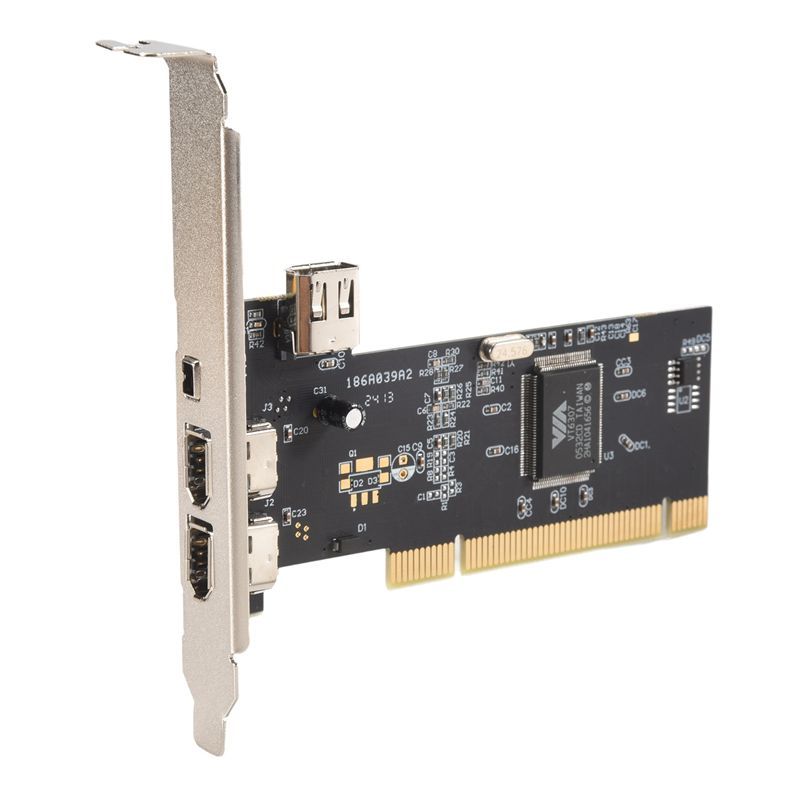 3 порта IEEE 1394 Firewire Card PCI Adapter Плата контроллера совместим ...