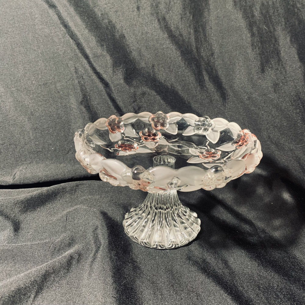 стеклянная конфетница на ножке купить по низким ценам в интернет магазине Ozon 1420994384