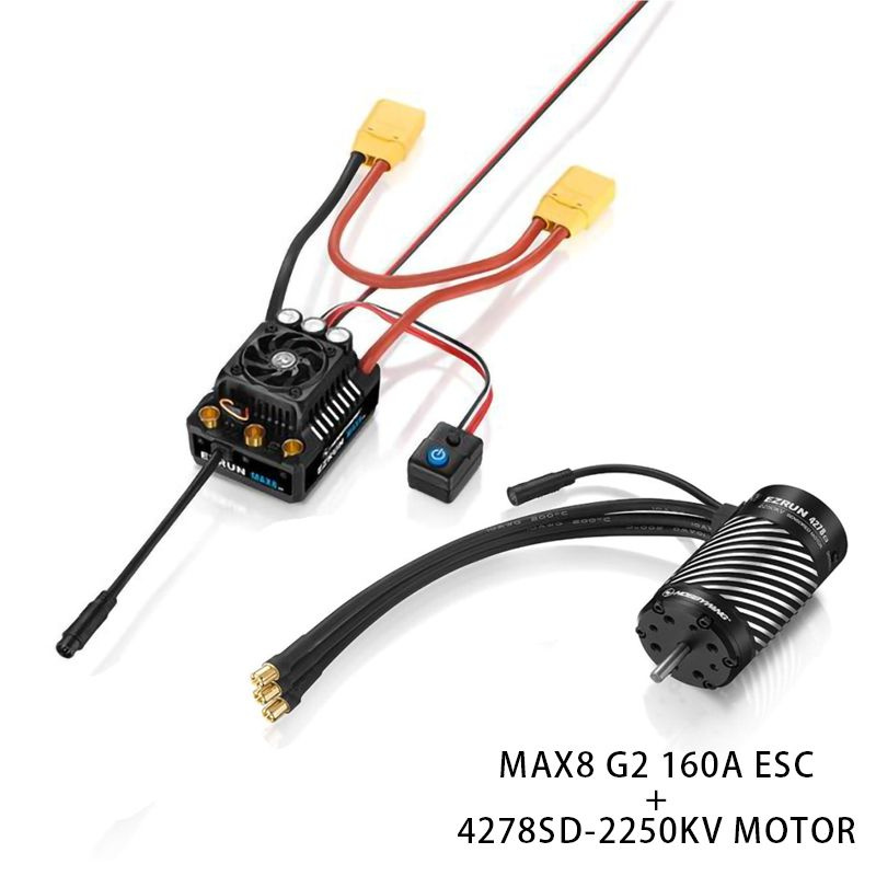 HOBBYWING EZRUN MAX8 G2 160A ESC 4278SD 2250KV 4268SD 2500KV ...