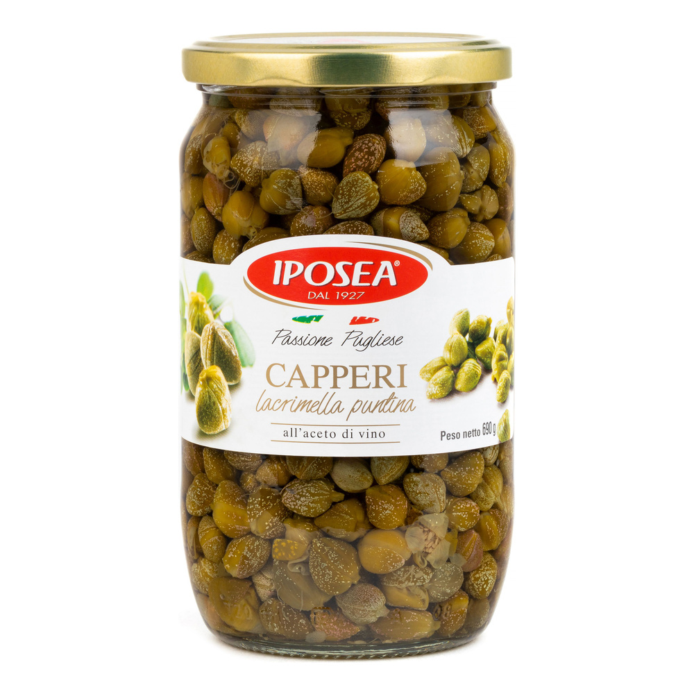 Каперсы IPOSEA Пунтина Лакримелла в уксусе, 690 г - купить с доставкой ...