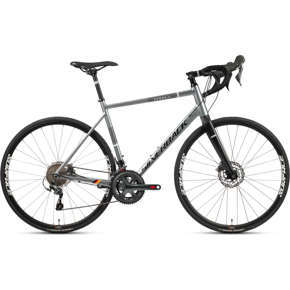 Велосипед SILVERBACK STRELA COMP (2024) Satin Matt Grey-Gloss White And ...
