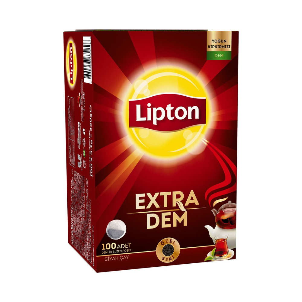 Чай черный пакетированный Lipton Extra Dem Infuser 100 шт 320 г ...