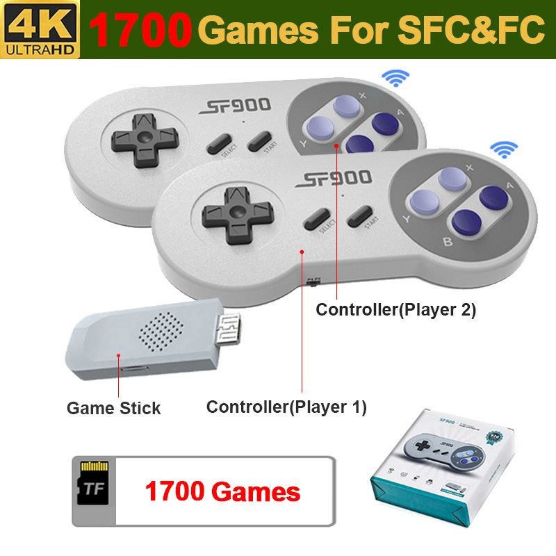 VILCORN 16-битная 8-битная беспроводная игровая консоль Dendy в стиле ...