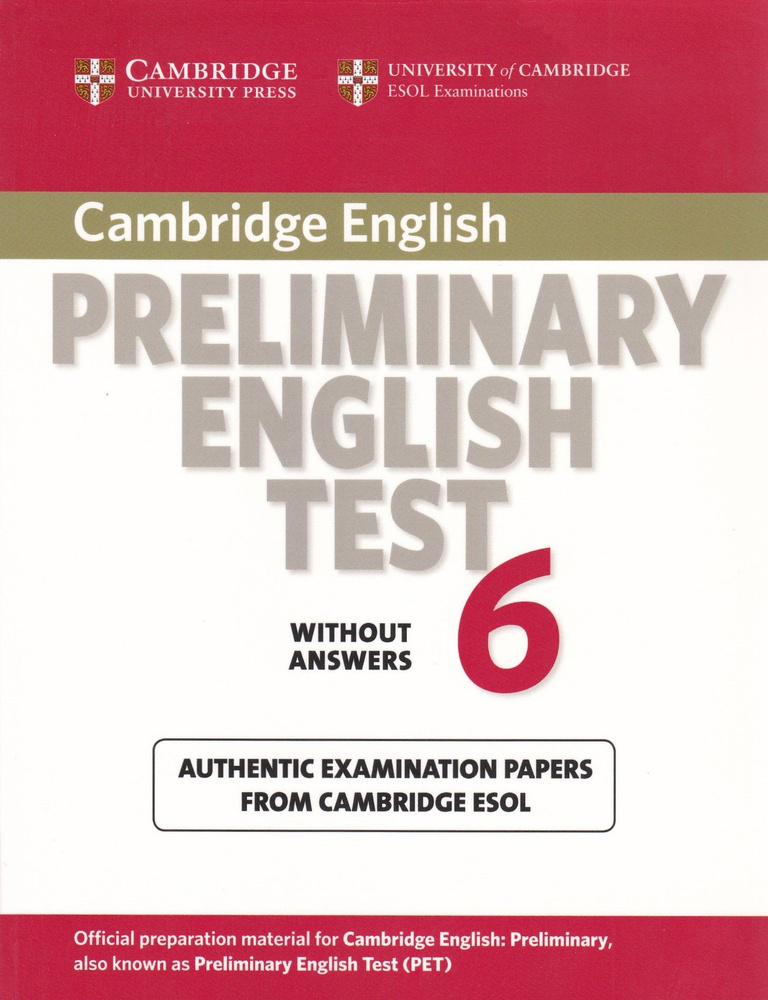 Cambridge Preliminary English Test 6 Student's Book without Answers ...