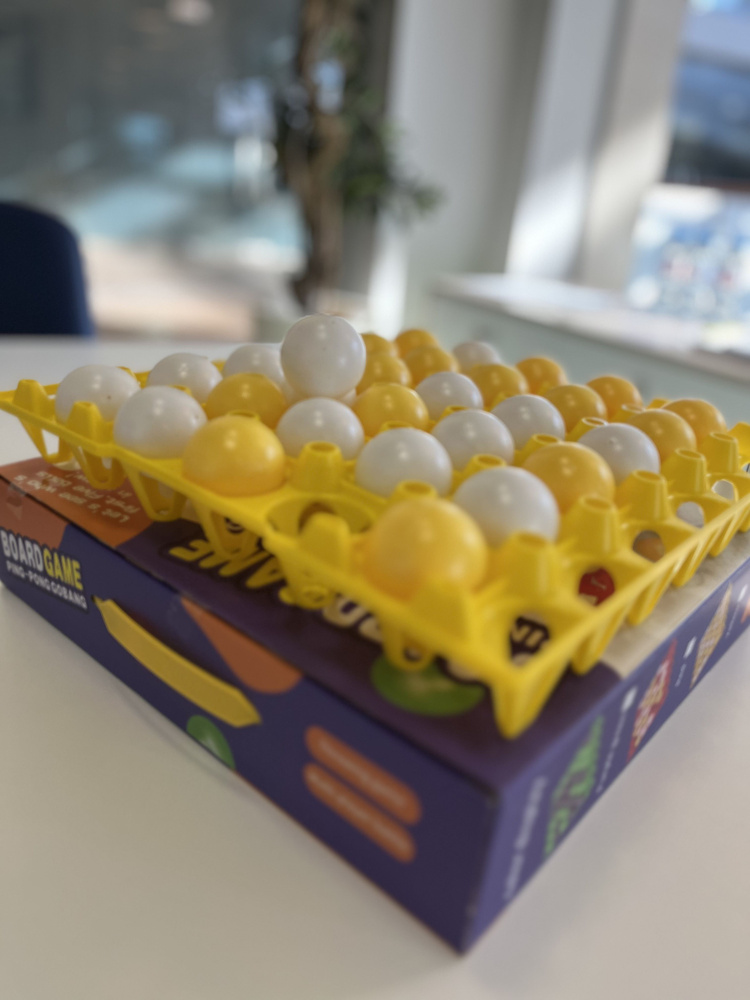 Настольная игра PING-PONG GOBANG, пинг-понг, мячики, шарики (желтый ...