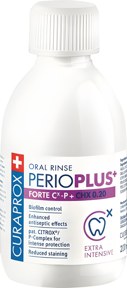 Ополаскиватель Perio Plus Forte с содержанием хлоргексидина 0,20% / CURAPROX / Oral Rinse Perio ...