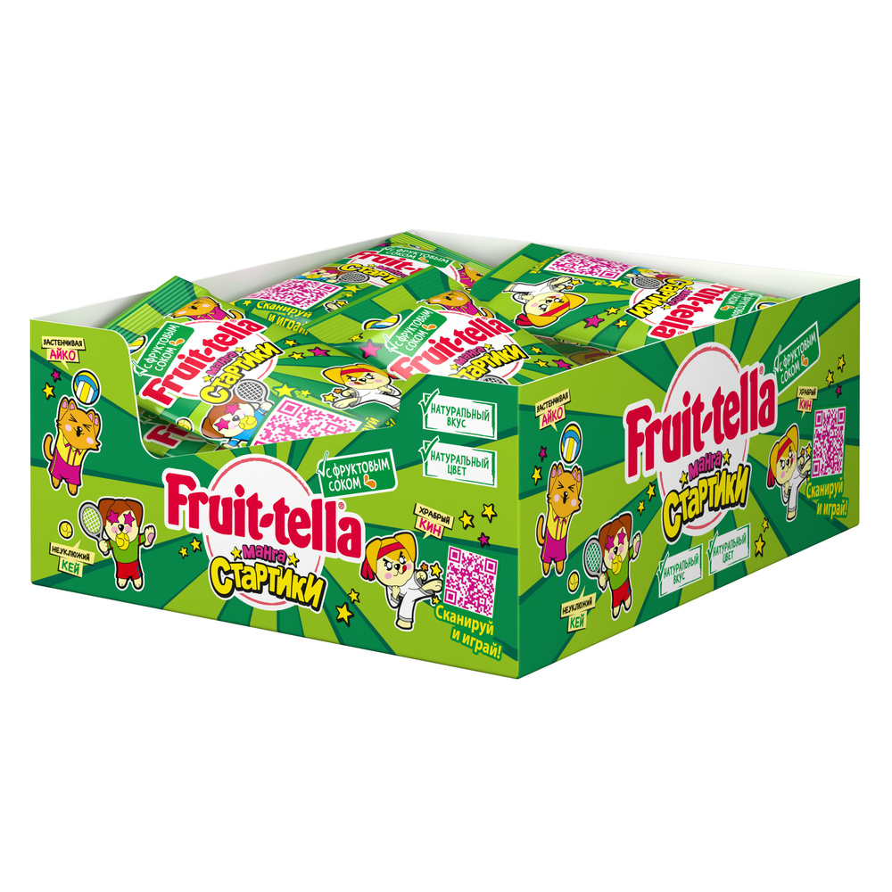 Мармелад жевательный Fruittella 2Д-Мини Манга Стартики, 25 шт х 10 г - купить с доставкой по ...