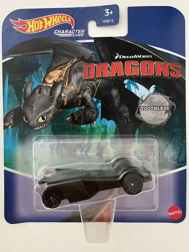 Машинка Hot wheels DreamWorks Alloy car model Toothless - купить с ...