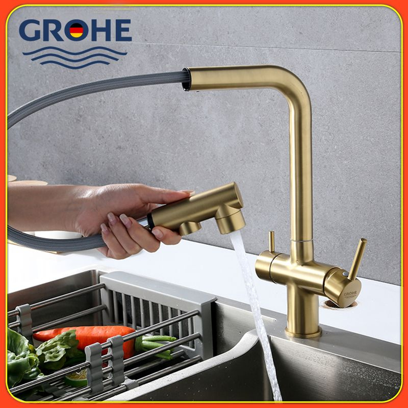 Смеситель для кухни GROHE с подключением фильтра для питьевой воды и ...