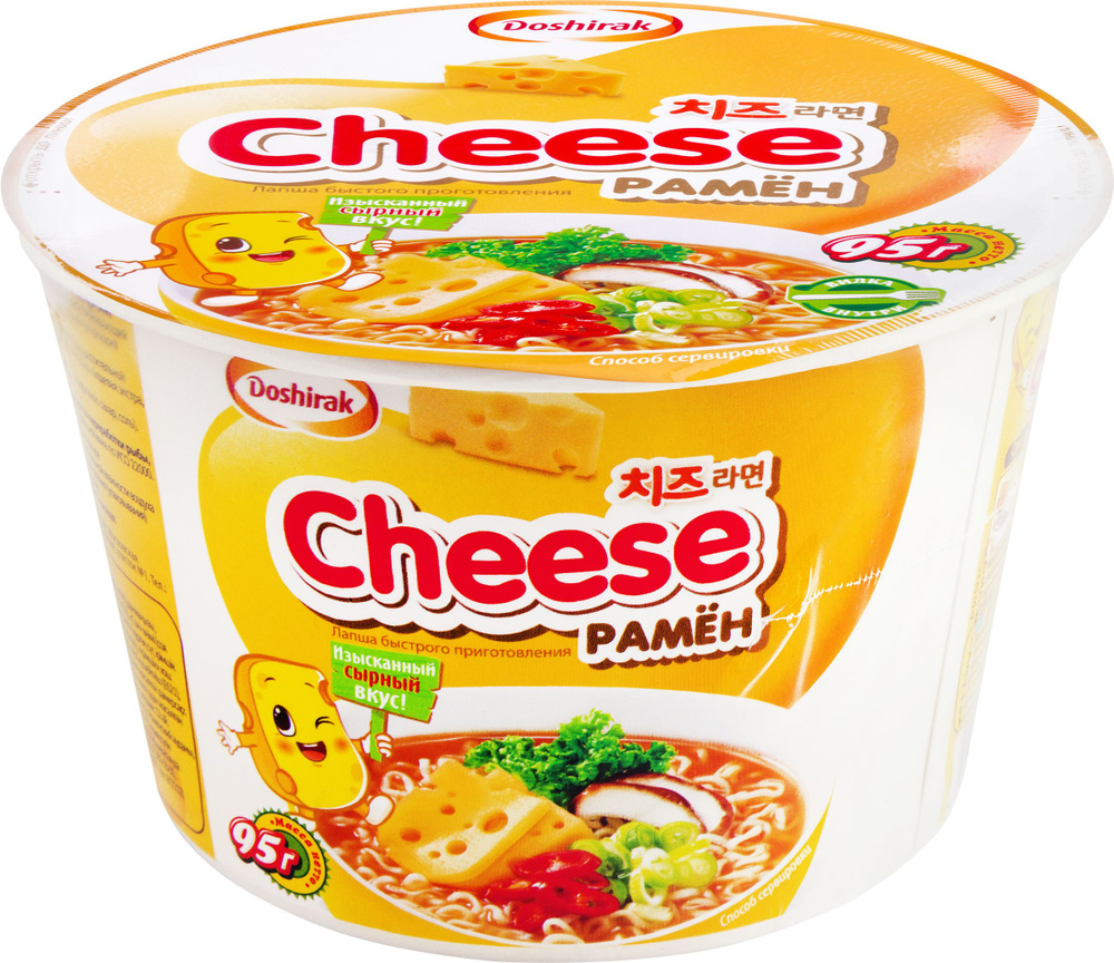 Лапша быстрого приготовления DOSHIRAK Cheese рамен с сыром в кружке ...