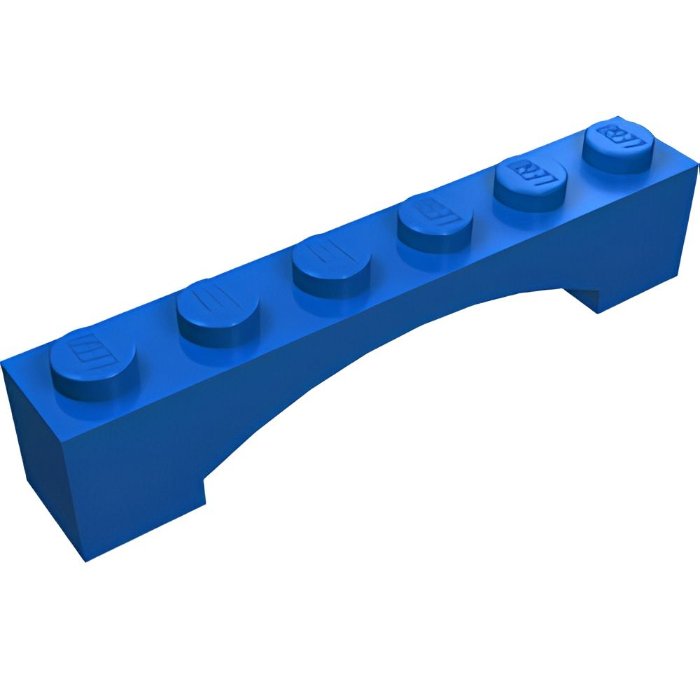 Деталь Lego Арка Arch 1 x 6 Raised Arch 92950 Blue U - купить с ...