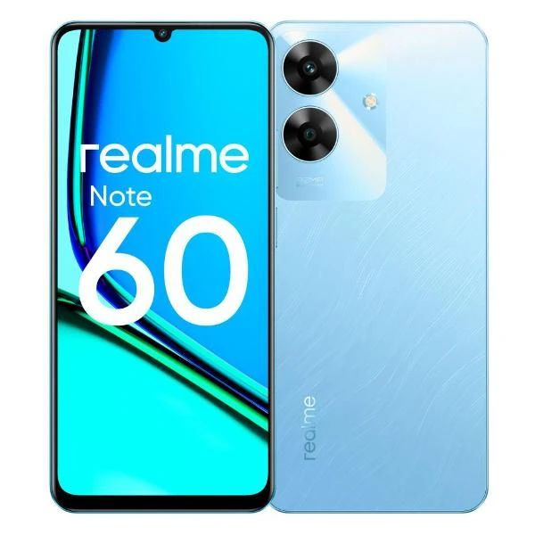 Смартфон realme Note 60 4/128Gb 128 ГБ 4 ГБ Голубой IPS 2 SIM купить c ...