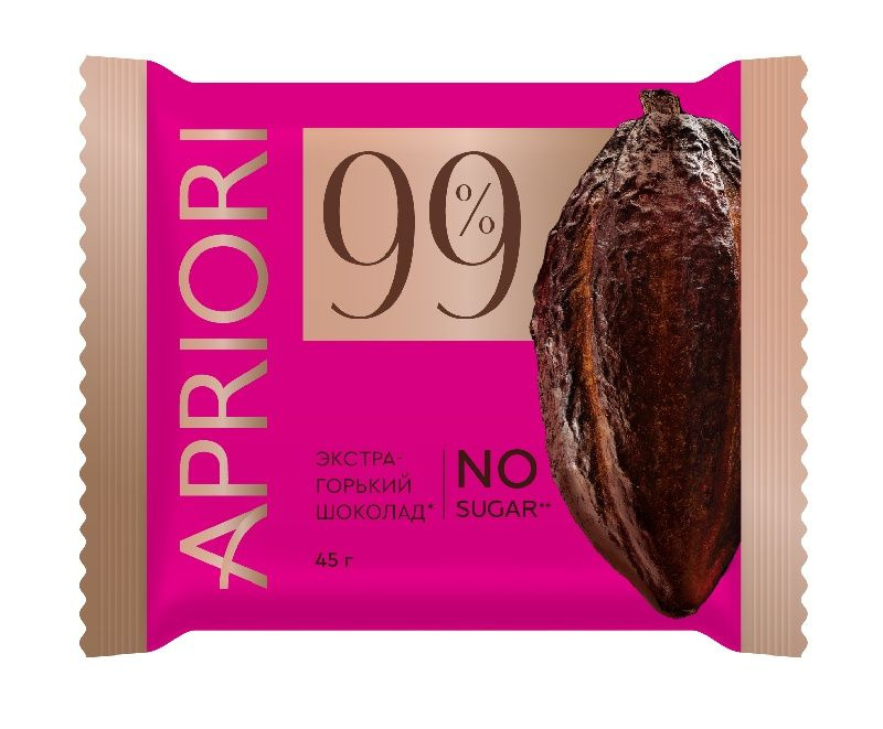 Шоколад APRIORI горький 99% какао 45г купить на OZON по низкой цене (1852624320)