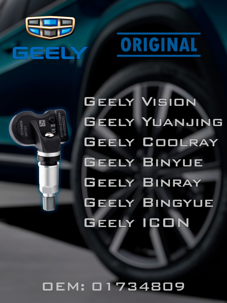 Датчик давления шин для Geely Coolray 01734809 купить на OZON по низкой ...