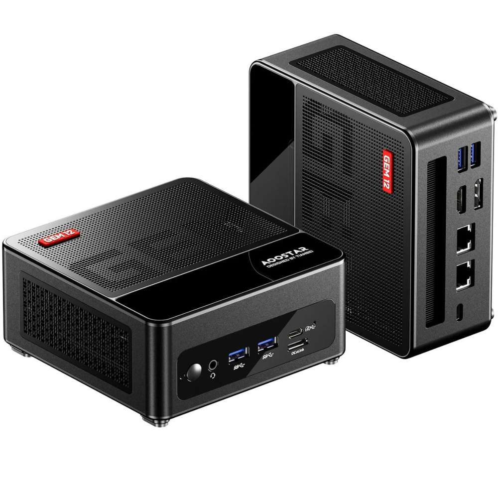 AOOSTAR Мини-ПК AOOSTAR GEM12 1 x OCULINK/ USB4(PD|8K@60Hz)/1 x HDMI2.1/1 xDP 1.4, 2X 2.5G RJ45 ...