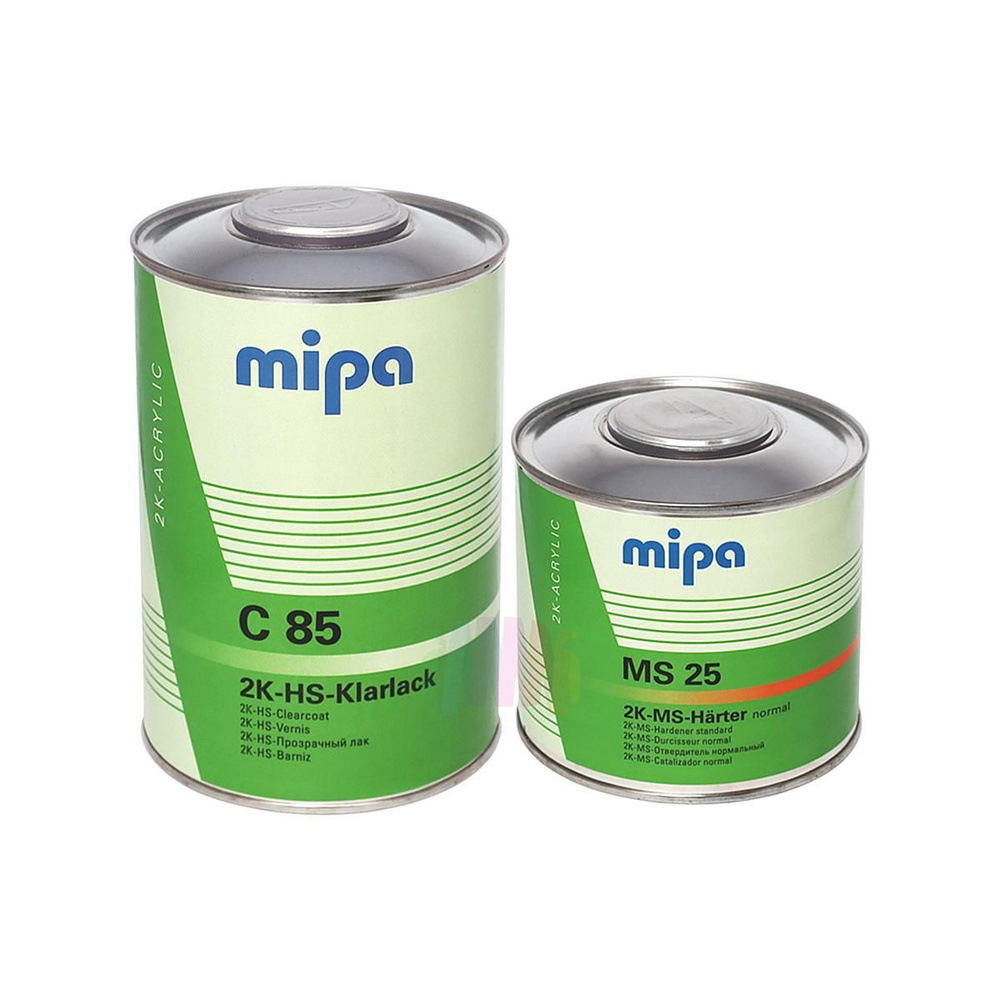 MIPA C85 HS 2K Klarlack Высокопрочный автомобильный акриловый лак 1 л ...