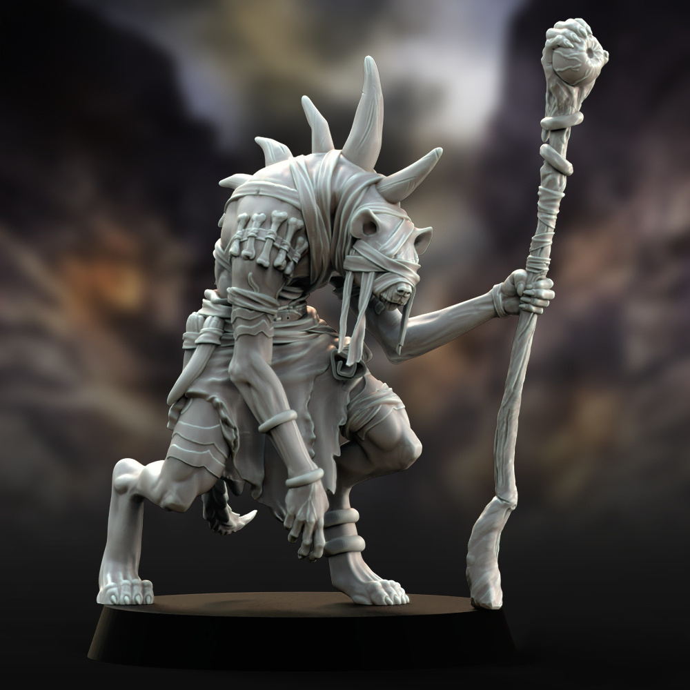 Шаман из зверолюдей / Зверолюди - миниатюра для настольных игр ...