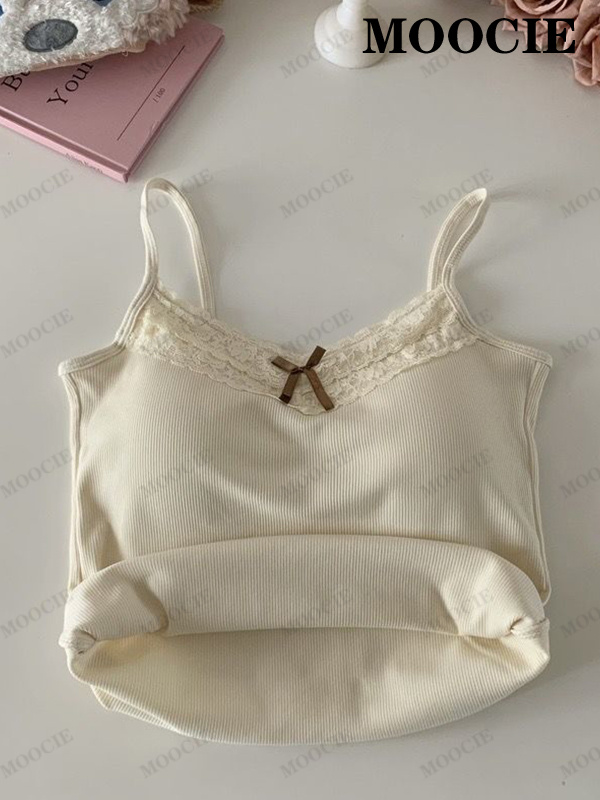 Кроп-топ Женский MOOCIE янтарный, размер 40, 46 Полиэфирное волокно Без рукавов Повседневный ...