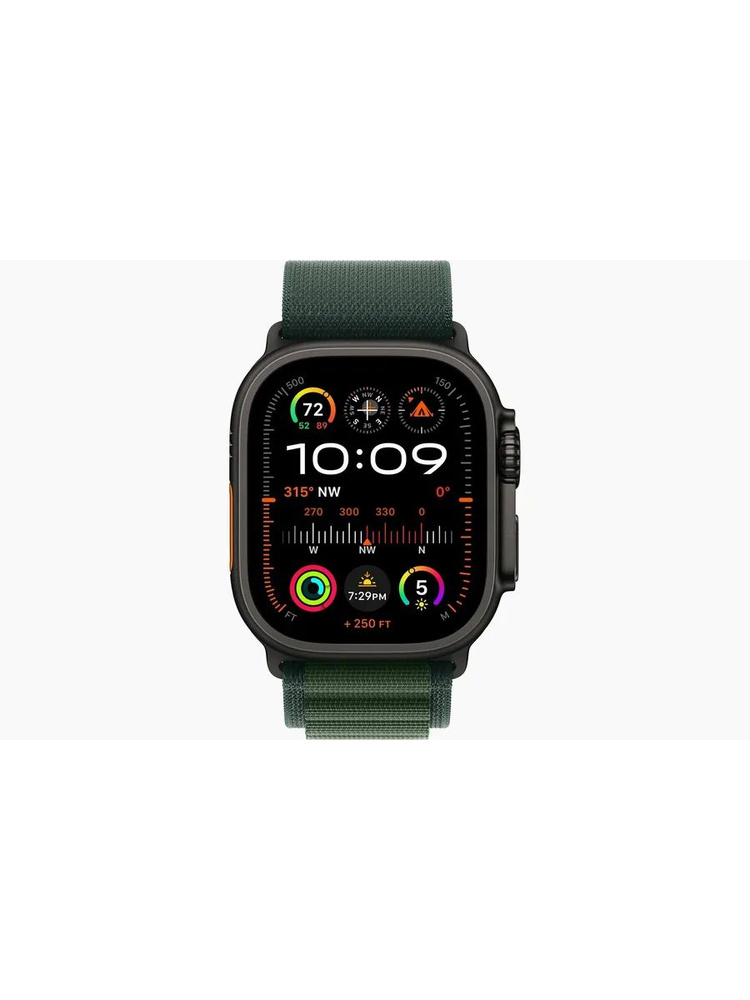 Apple Смарт-часы Watch Ultra 2 49mm Black Titanium Case with Dark Green ...