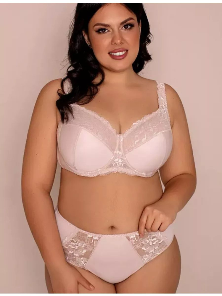 Бюстгальтер Женский Lady Lux высокая закрытая чашка, мягкая чашка на каркасе, размер 75H бежевый ...