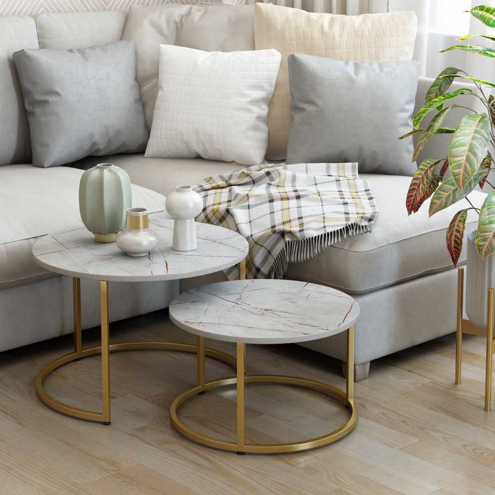 Комплект журнальных столиков REGENT style Дуэт разборный REGENT 60 x 60 ...