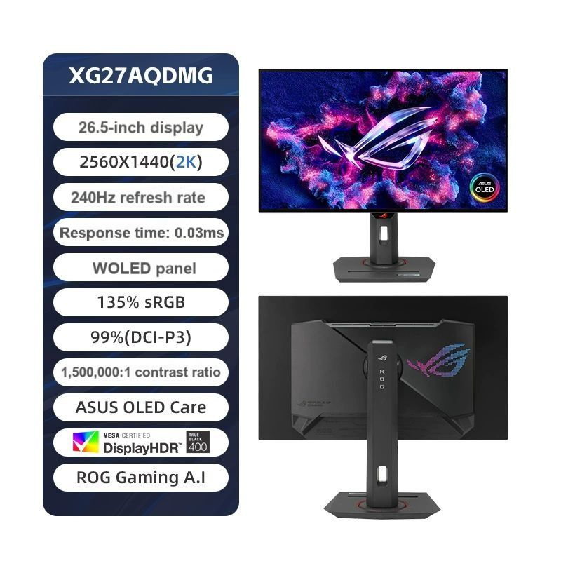 ROG 27" Монитор XG27AQDMG, черный купить на OZON по низкой цене (2124220164)