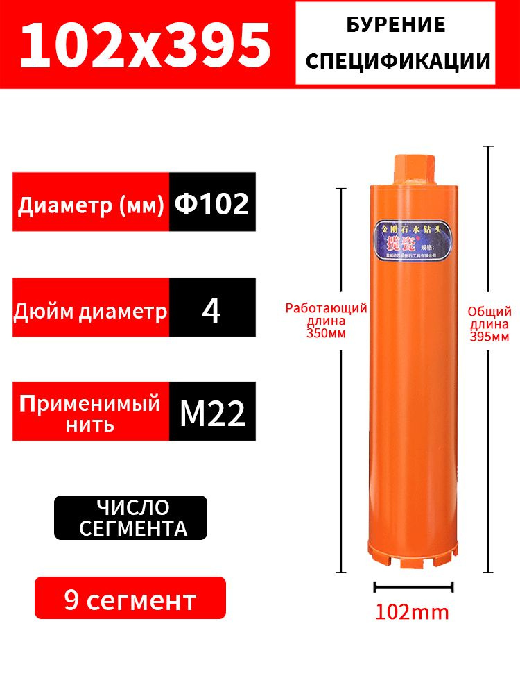 Коронка для алмазного сверления бурения мокрорез M22 купить на OZON по низкой цене (2267783644)