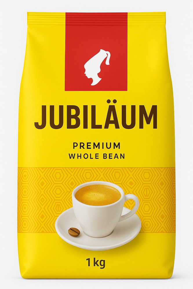Кофе в зернах Jubil um (Юбилейный), средняя обжарка, 1 кг, премиальная ...