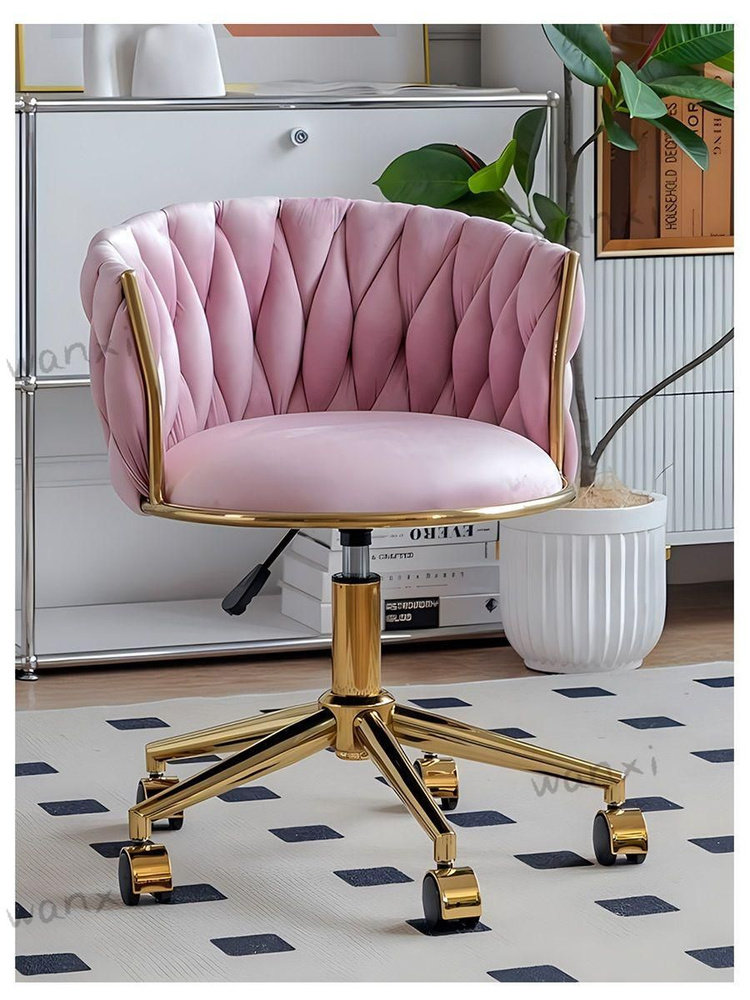 Стул мастера, Велюр искусственный, Ткань, pink,garden_pink,pinko,tap ...