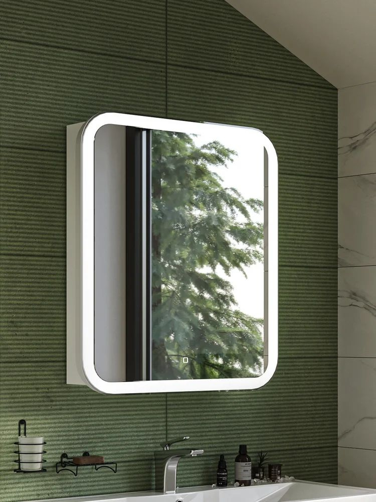 Зеркало шкаф с подсветкой в ванную STWORKI Монтре 60 с подсветкой, сенсорное, правое купить на ...