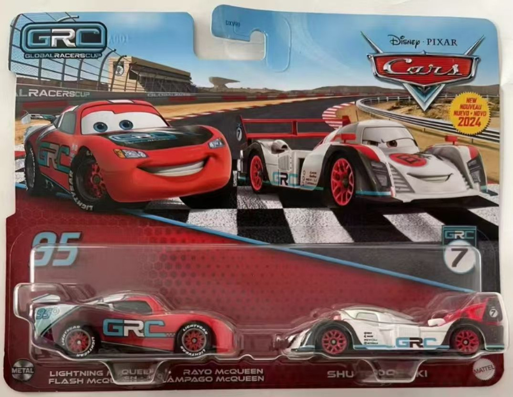 Mattel,Disney Pixar Cars,Lightning McQueen and Shu Todoroki,Модная ...