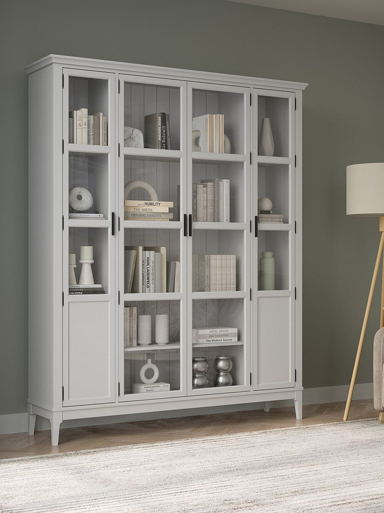 Шкаф книжный ММЦ Шкаф для книг Квадро-С 422С, 164x42x205 см купить c ...