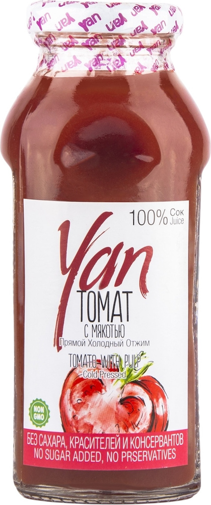 Томатный сок прямого холодного отжима Yan, 250 мл купить на OZON по низкой цене (2648287823)