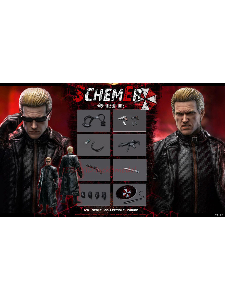 PRESENT TOYS PT-sp84 1/6 Resident Evil Schemer Albert Wesker Подвижная ...