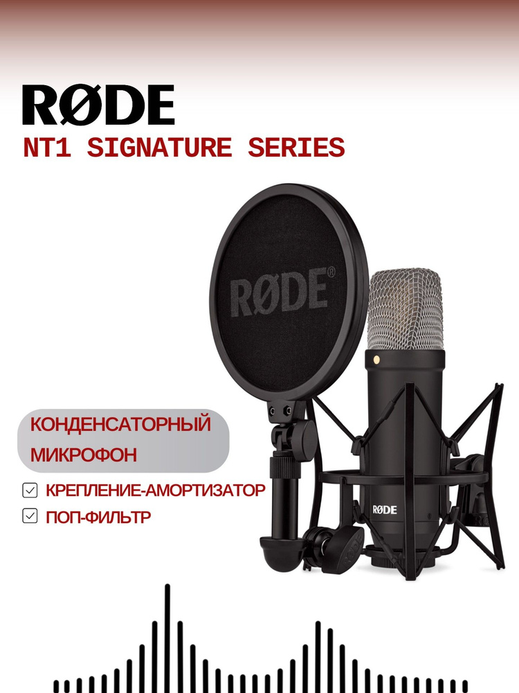 Микрофон Rode NT1 Signature Series Black купить на OZON по низкой цене ...