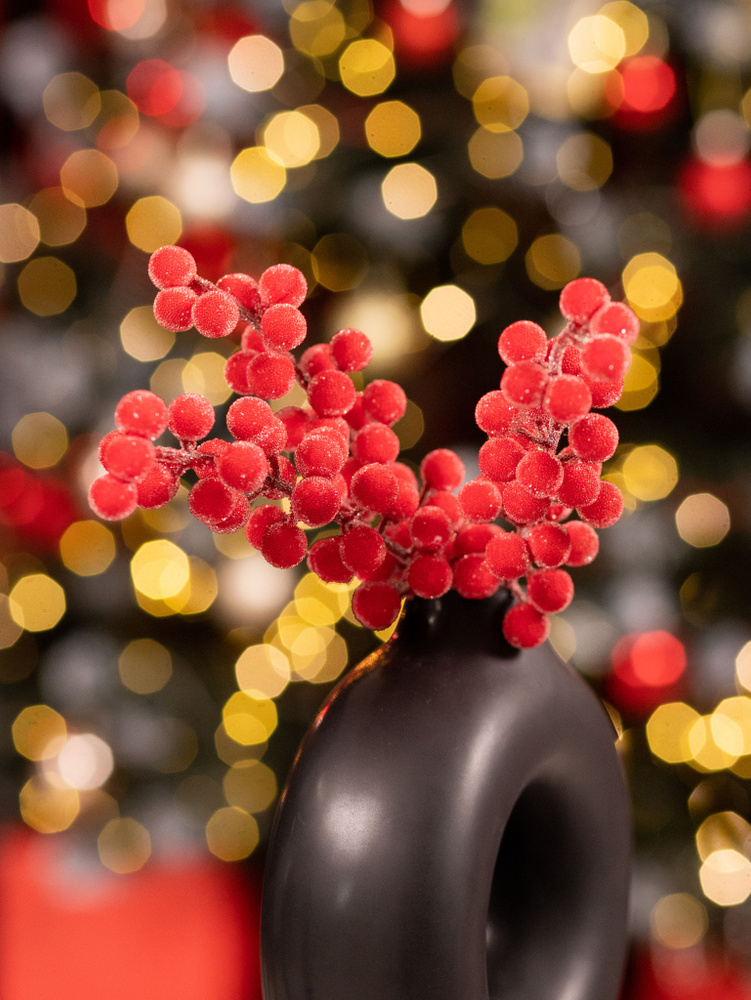 Новогодние украшения для дома / ветки для декора новогодние / 3 шт ...